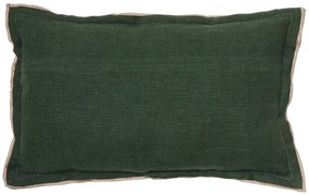 OnaDnes -20% Béžovo-zelený lněný povlak na polštář Kave Home Sagi 30 x 50 cm