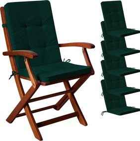 Detex Sada 6 podsedáků Boston 47×42×6 cm – zelené