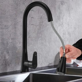 Rea Mild, stojánková kuchyňská baterie, černá matná, REA-B4800