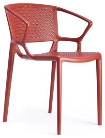Židle Fiorellina s opěradly Barva sedáku a opěradla z recyklovaného plastu: Coral red IS527