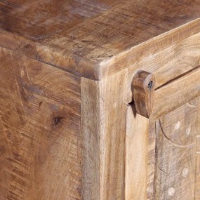 Koupelnová skříňka se zrcadlem a 2 bočními skříněmi, mangovník 243463
