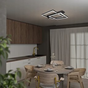 LED Stropní svítidlo LED/38W/230V + 1xGU10/30W černá