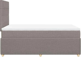 Box spring postel s matrací taupe 120x190 cm textil 3291999