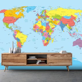 Fototapeta - Mapa Světa (245x170 cm)