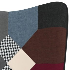 vidaXL Marketos Relaxační křeslo patchwork textil