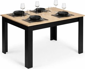Jídelní stůl Rascals 120 cm dub sonoma/černý