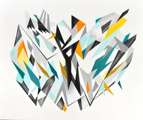 Marek Uhlíř | Geometrie Rám: Dubový, Velikost: 30 x 40 cm