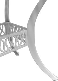 3dílný bistro set bílý litý hliník 3216332
