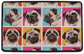 Rohožka which pug, 90 x 60 cm