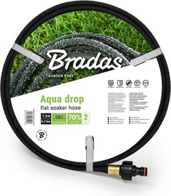BRADAS Zahradní zavlažovací hadice AQUA DROP FLAT 1/2 - 7,5m