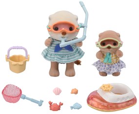 Sylvanian families 5804 vydří sestry na dovolené u moře