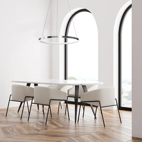 Závěsné LED svítidlo Hoop, 1x LED 27w, 4000k, ch