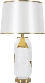 Stolní lampa Ceramic 70 cm bílo-zlatá