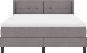 Postel s boxspringem s polštářem Taupe 200 x 140 cm textil 3341108