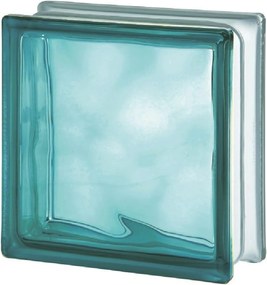 Seves Glass Blocks Luxfera TURQUOISE 1919/8 WAVE