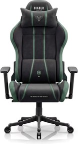 Látková herní židle černo-zelená Diablo X-One 2.0 Forest Green Small
