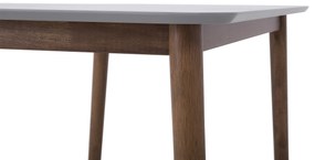 Dřevěný jídelní stůl šedý 118 x 77 cm MODESTO Beliani