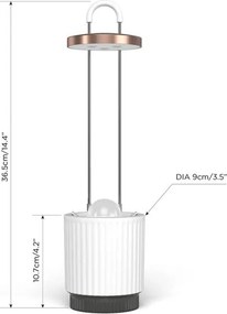 Click and Grow Smart Garden 1 HydroVase by Ermonix chytrý květináč šedý