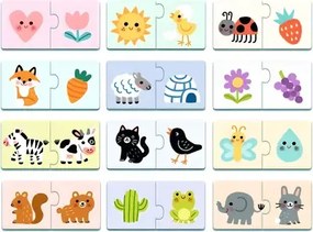 DJECO Puzzle Barvy / Skládačka / 12x2 dílků