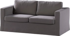 Potah na pohovku IKEA Karlstad 2-místná , nerozkládací, dlouhý barva hnědá látka sametová