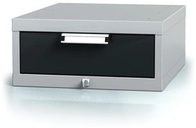 Alfa 3 Závěsný dílenský box na nářadí k pracovním stolům MECHANIC I, 1 zásuvka, 480 x 600 x 218 mm