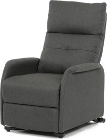 Polohovací křeslo šedé, elektrické TV-5482 GREY2