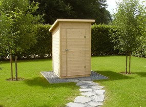 nejzahradnidomek.cz - Dřevěný domek POA - Premium, barva natur, (1,49 × 1,35 m), R_POA2