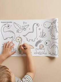 Sinsay - Oboustranná omalovánková role s motivem dinosaurů - černá