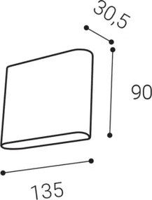Venkovní nástěnné LED svítidlo LED2 FLAT II S antracit 3000K/4000K/5700K 5234754