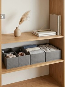 Sinsay - 5 pack skládacích organizérů do skříně - šedá