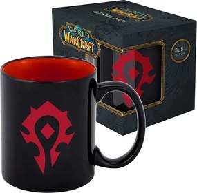 Keramický hrnek World of Warcraft Horda - černý 330 ml (dárkové balení) Vícebarevná