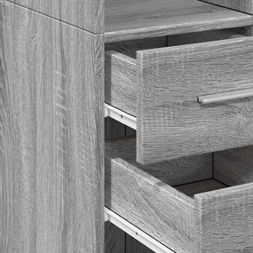 Skříň highboard šedá sonoma 50 x 42,5 x 185 cm kompozitní dřevo 3281460