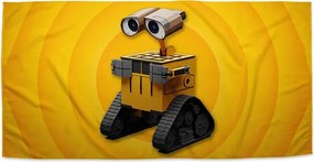 Sablio Ručník Wall-E robot Žlutý - 50x100 cm