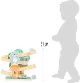 Small Foot Dřevěná dráha v pastelových barvách / od 18 měsíců