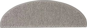Samolepicí rohože na schody Sisal-Look 30 ks 65x21x4cm Stříbrná 3365871
