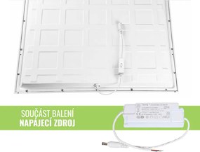 LED Solution Bílý podhledový LED panel 60 x 120cm 45W UGR 5CCT SRPL60X120-45WH-BL-5CW