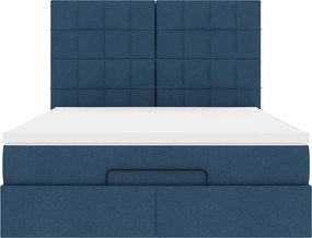 Osmanský rám postele s matrací Blue 140x190cm textil 3313160