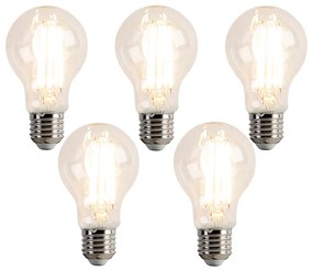 Sada 5 stmívatelných LED žárovek E27 A60 7,6W 780 lm 2700K