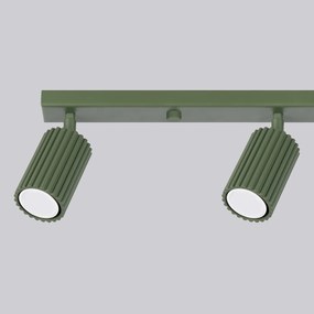 Sollux Lighting Stropní svítidlo KARBON 4L olivově zelené