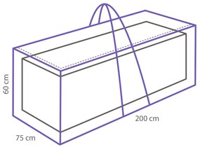 Obal na polštáře 200x75x60cm Winza