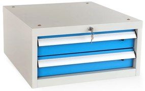 Dílenský stůl Solid MDF-12, 180 cm, 2 závěsné boxy, černá