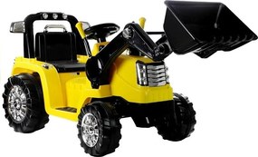LEAN CARS Elektrický traktor s bagrem na baterie ZP1005 pro děti žlutý