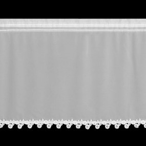 KRÁTKÁ ZÁCLONA NA PÁSCE LILI 150X60 CM BÍLÁ