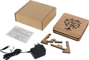 Li-Go "Kolibřík" lampa 19x19 cm provedení povrchu: dub