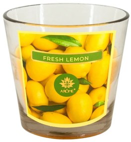 Arome Vonná svíčka ve skle Fresh Lemon, 120 g
