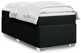 Box spring postel s matrací černá 100 x 200 cm textil 3285111