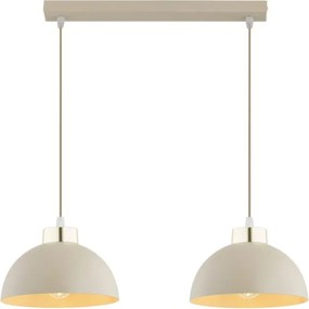 Brilagi - Lustr na lanku MOON 2xE27/60W/230V béžová/zlatá