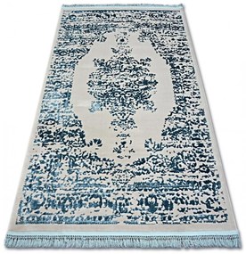 Luxusní kusový koberec akryl Bond modrý 100x300cm