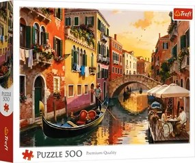 TREFL Puzzle Benátky při západu slunce / 500 dílků / 48 x 34 cm