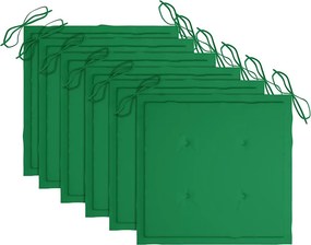 Zahradní židle s poduškami 6 ks masivní akáciové dřevo 3078156